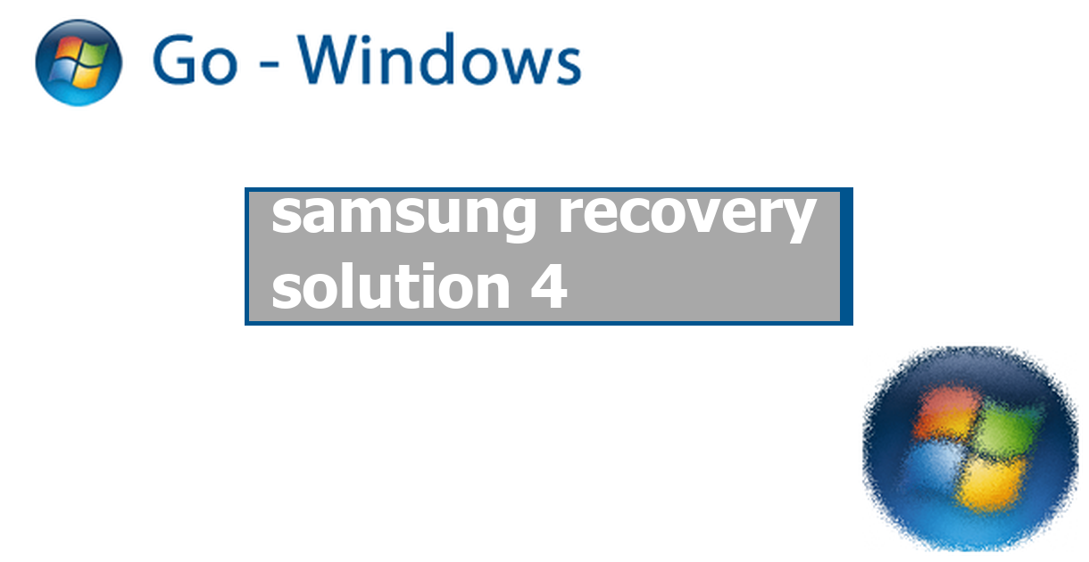 samsung recovery solution 4 PC Hardware & Treiber