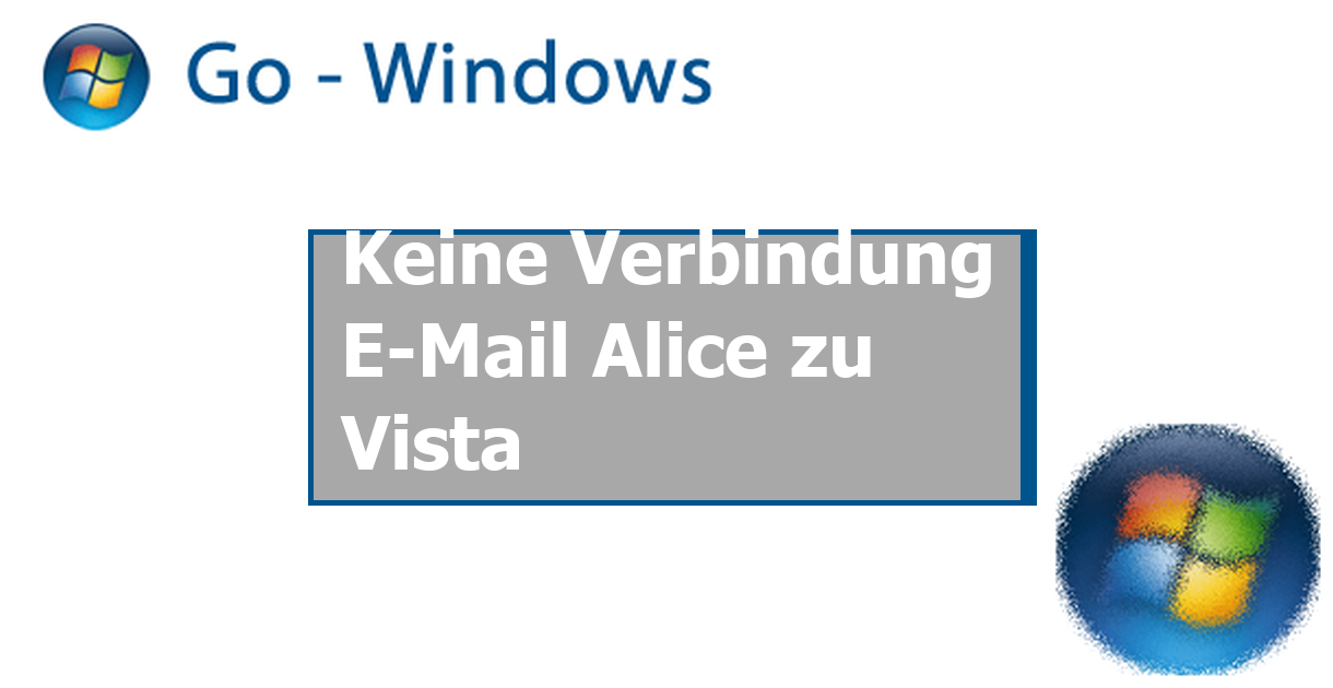 Keine Verbindung E-Mail Alice zu Vista Netzwerk Forum