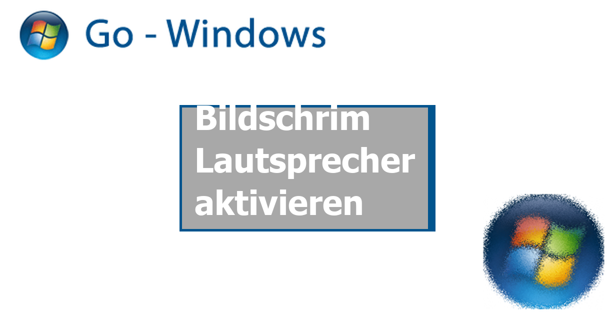 Bildschrim Lautsprecher aktivieren PC Hardware & Treiber