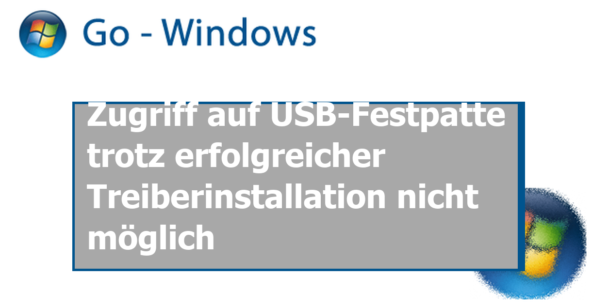 Zugriff auf USB-Festpatte trotz erfolgreicher Treiberinstallation nicht möglich PC Hardware ...